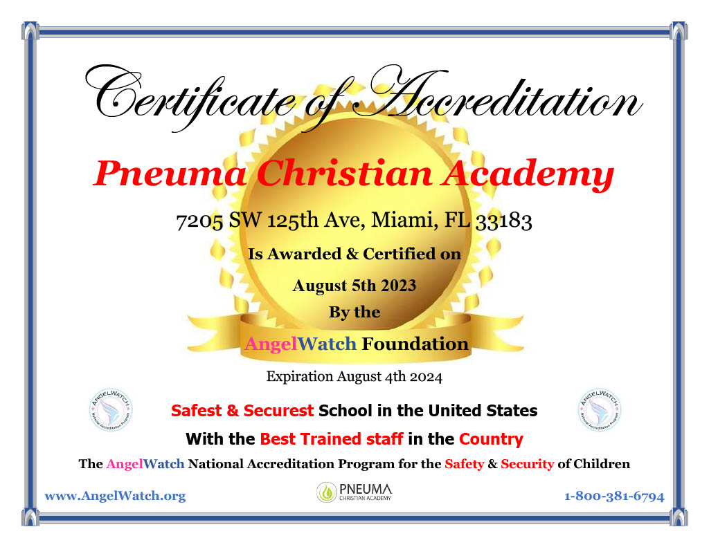 Safety & Security - Pneuma Christian Academy